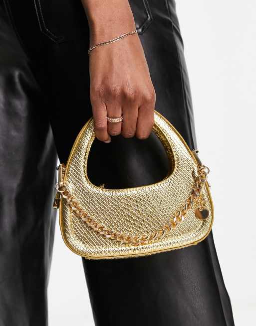 ALDO Cleopatra mini grab bag in gold metallic | ASOS