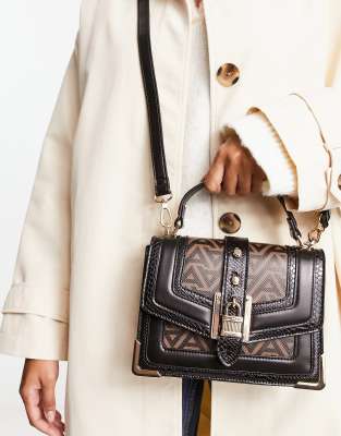 ALDO - Iconilock - Tas met monogramprint en hangslot | ASOS
