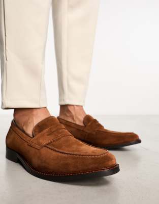 ALDO - Tygo - Mocassini in camoscio color cognac | ASOS