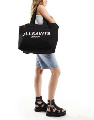 AllSaints - Ali - Cabas en toile - Noir | ASOS
