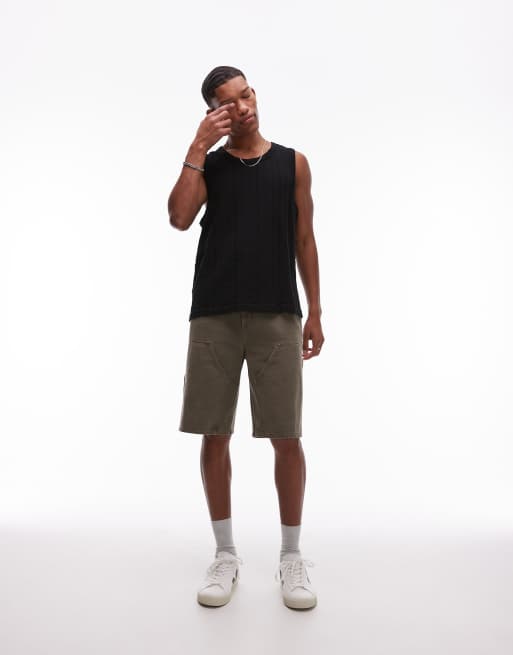 AllSaints Denver singlet in jet black | ASOS