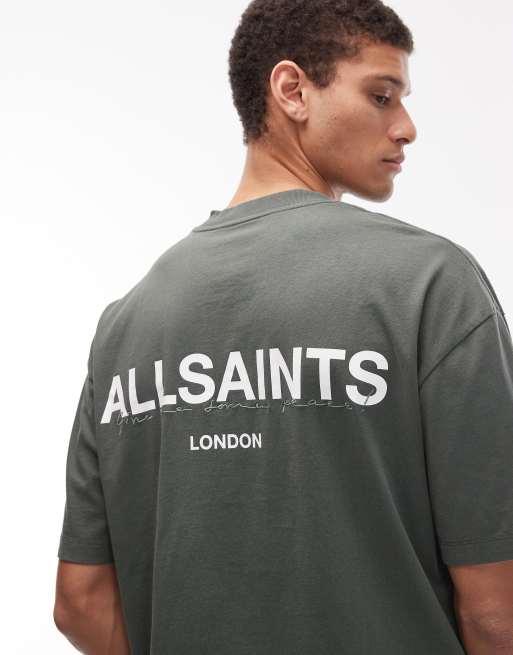Allsaints halcyon t-shirt in khaki | ASOS