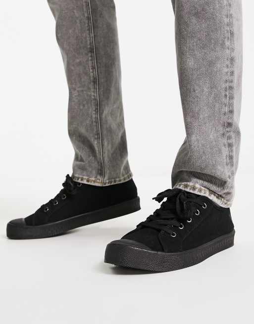 AllSaints - Mem - Baskets basses - Noir | ASOS