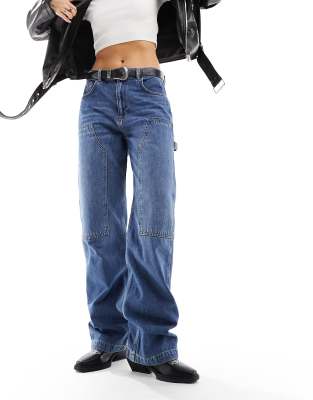 AllSaints Mia carpenter jeans in mid wash | ASOS