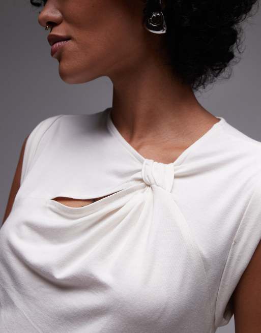 AllSaints Robin top in gardenia cream | ASOS