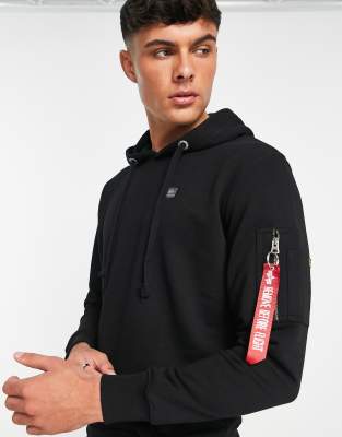 Alpha Industries X-Fit hoodie in black | ASOS