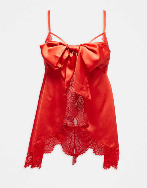 Ann Summers – Unwrap Me – Babydoll in Rot | ASOS