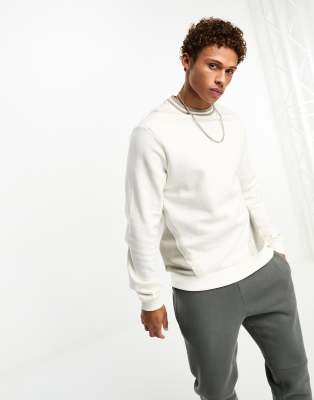 Another Influence colour block sweatshirt in off white | ASOS