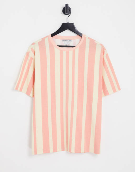 Another Influence - T-shirt rayé - Rose | ASOS