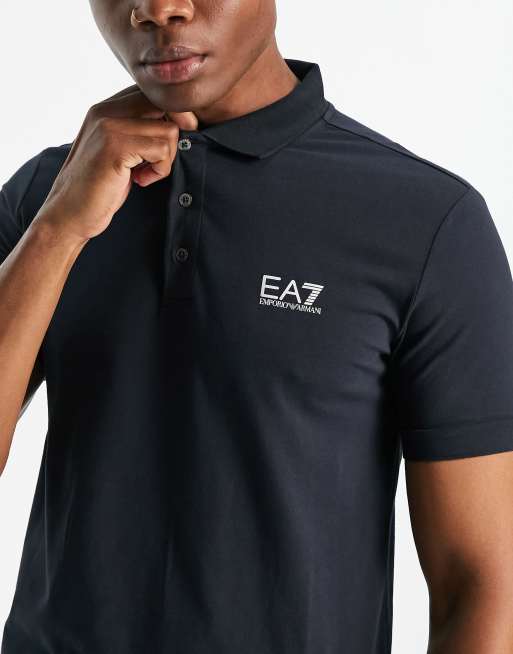 Armani EA7 Core ID Polo a logo Bleu marine ASOS