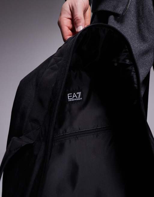 Armani EA7 logo backpack in black | ASOS