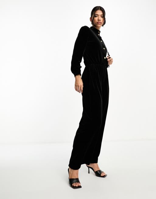 Armani Exchange Combinaison en velours Noir ASOS