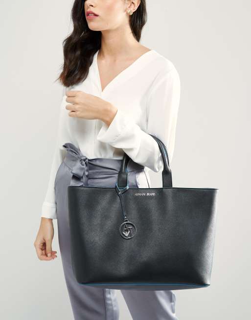 Armani jeans black bag store