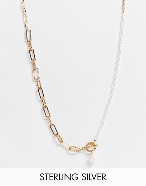 Ashiana - Collier multi-rangs à pendentif perle - Doré | ASOS