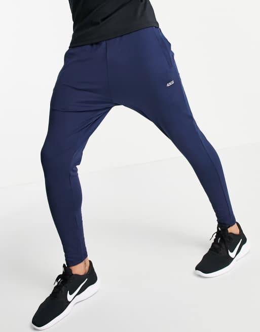 ASOS 4505 - Jogger super ajusté à séchage rapide avec logo - Marine | ASOS