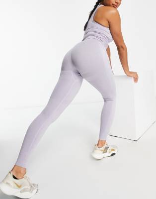 ASOS 4505 - Legging d'ensemble sans coutures à détails sculptants - Lilas | ASOS