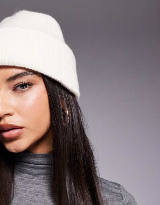ASOS 4505 Ski knit beanie in cream | ASOS
