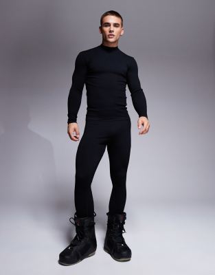 ASOS 4505 Ski seamless thermal base layer set in black | ASOS