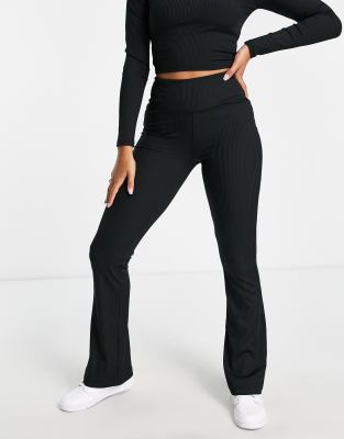 ASOS 4505 slim kick flare legging in rib co ord | ASOS