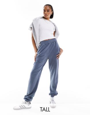 ASOS 4505 Tall oversized fleece trackies in slate blue wash | ASOS