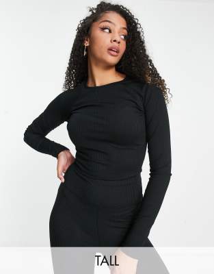 ASOS 4505 Tall – Ribbad träningstopp med långa ärmar, del av set | ASOS