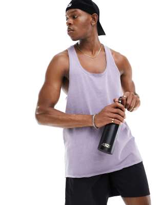 ASOS 4505 – Trägertop aus schnell trocknender Baumwolle in Eis-Flieder ...