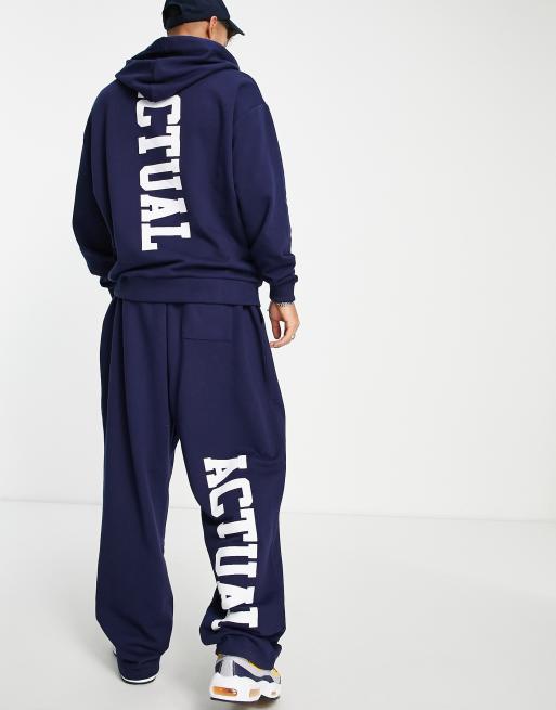 Asos Actual Jogger Décontracté Avec Logo Imprimé Au Dos Et Cordons De