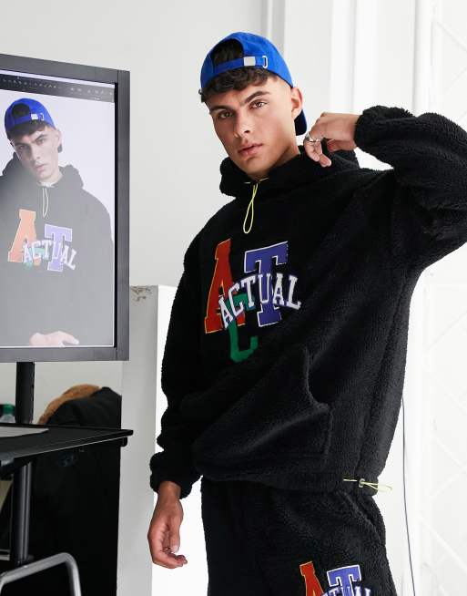 Asos Actual Sweat à Capuche Densemble Oversize En Imitation Peau