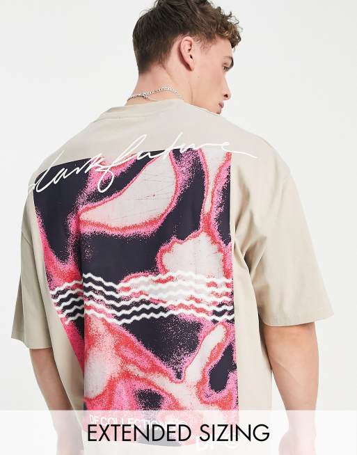 ASOS Dark Future set in heavyweight jersey with graphic print and logo ...