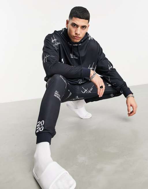 ASOS Dark Future set with all-over script | ASOS