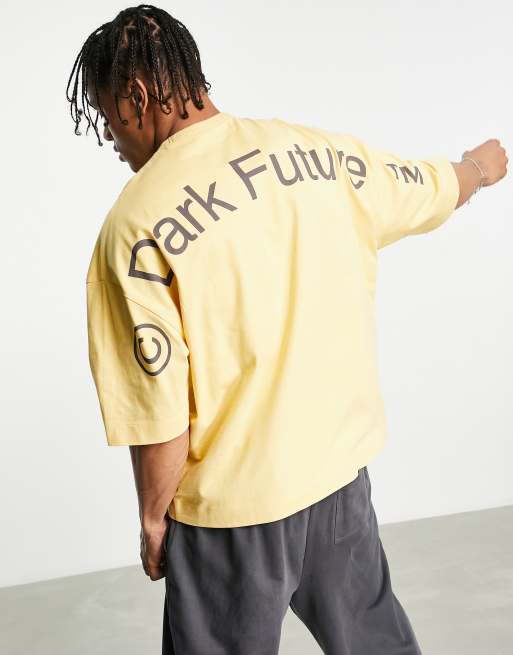Asos Dark Future Oversized T Shirt In Heavyweight Jersey With Large