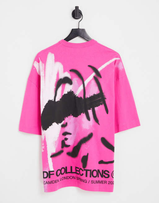 Asos Dark Future T Shirt Oversize Avec Grand Motif Au Dos Et