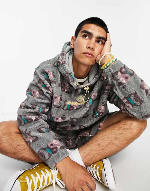 Asos Daysocial Sweat à Capuche Oversize Densemble En Imitation Peau