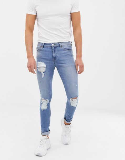 Ripped Jeans for Men | Men's Black & Skinny Ripped Jeans | ASOS