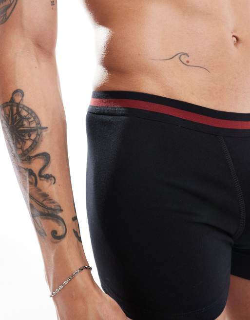 ASOS DESIGN 2 pack trunks with contrast tipping in multiple colors | ASOS