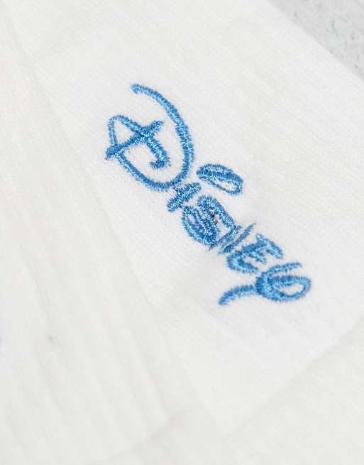 ASOS DESIGN 3 pack socks with Lilo and Stitch artwork in white | ASOS