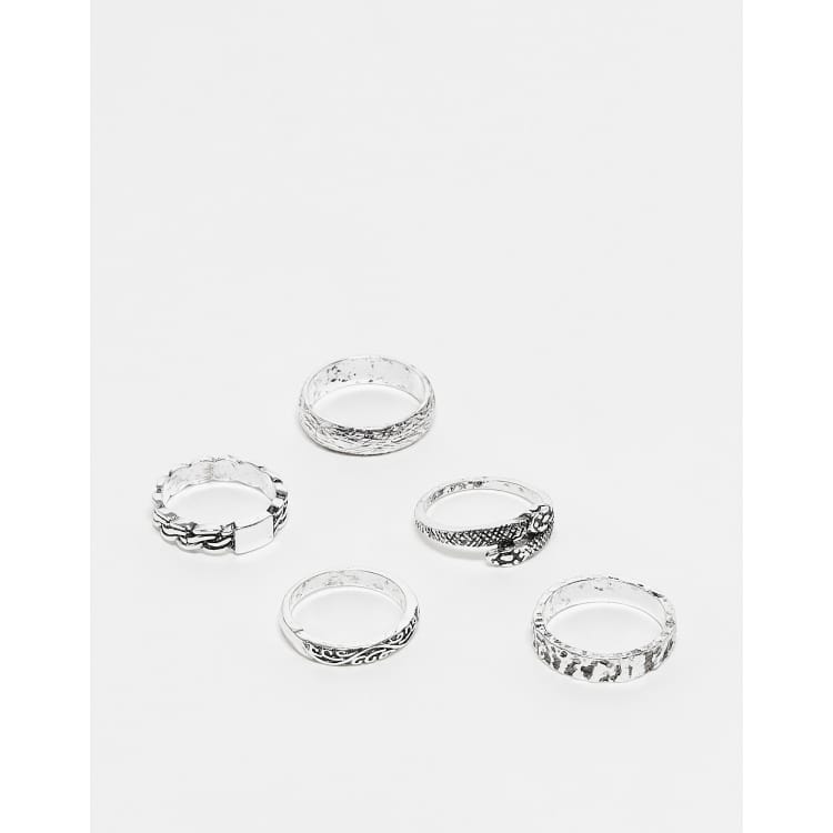 Asos silver rings store