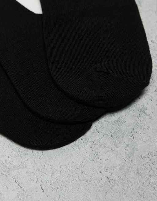 ASOS DESIGN 5 pack invisible liner sock in black | ASOS