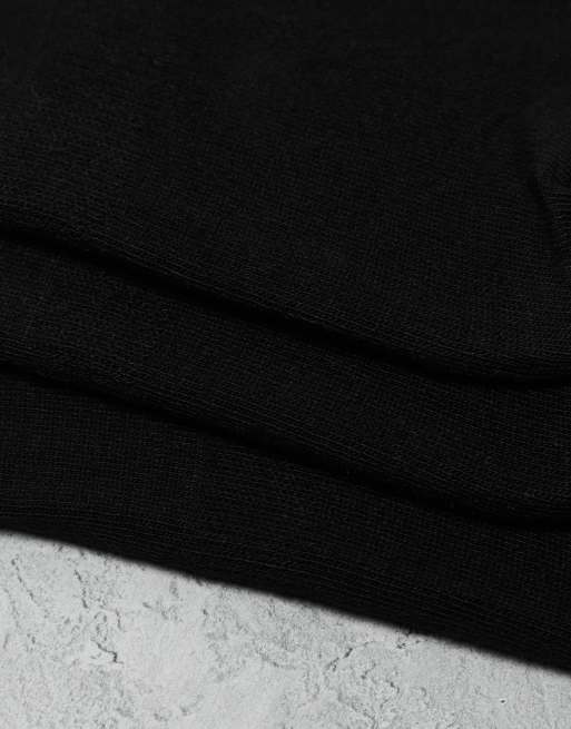 ASOS DESIGN 5 pack invisible liner sock in black | ASOS
