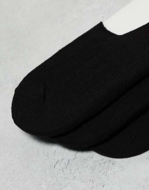ASOS DESIGN 5 pack invisible liner sock in black | ASOS
