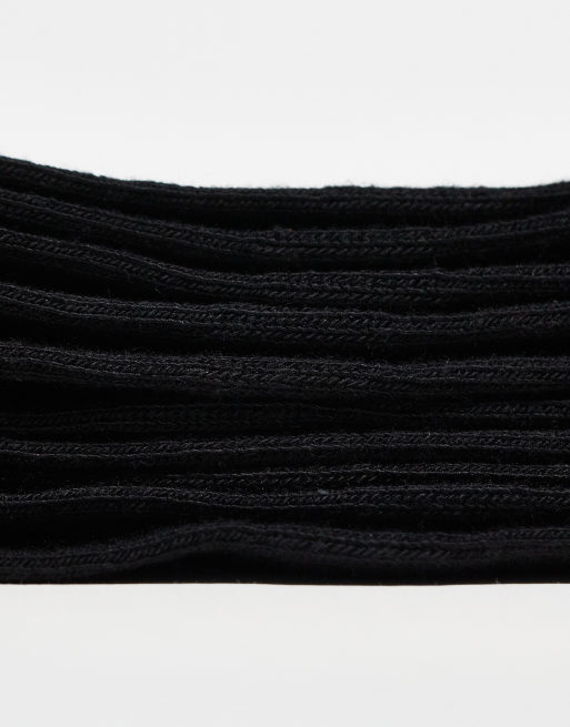 ASOS DESIGN 5 pack invisible liner socks in black | ASOS
