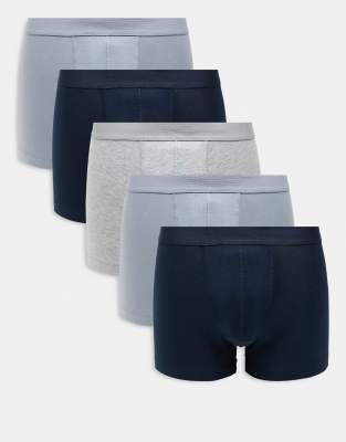 ASOS DESIGN 5 pack trunks in multi | ASOS