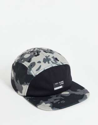 ASOS DESIGN 5 panel cap in printed fleece | ASOS