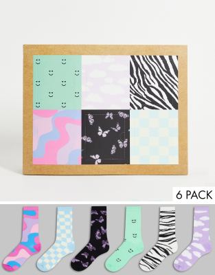 ASOS DESIGN 6 pack socks gift box set | ASOS