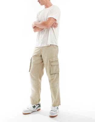 ASOS DESIGN baggy cargo trouser in heavy twill | ASOS