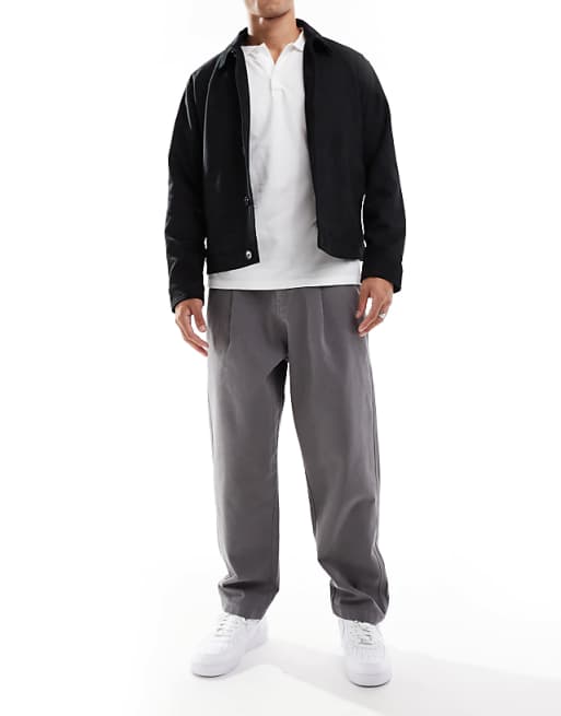 ASOS DESIGN balloon chinos in washed gray | ASOS ASOS DESIGN balloon chinos in washed gray | ASOS