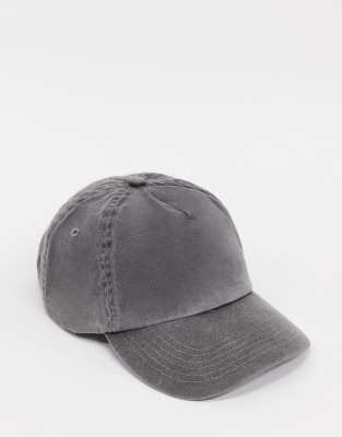 ASOS DESIGN – Baseball-Cap in verwaschenem Schwarz | ASOS