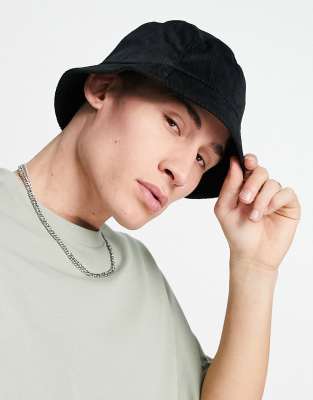 ASOS DESIGN bucket hat in black cord | ASOS