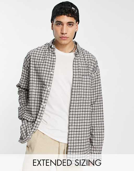 ASOS DESIGN - Camicia dad fit oversize marrone a quadri anni '90 | ASOS ASOS DESIGN - Camicia dad fit oversize marrone a quadri anni '90 | ASOS