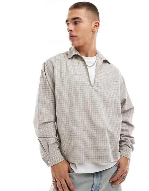 ASOS DESIGN - Camicia oversize squadrata verde a quadri | ASOS ASOS DESIGN - Camicia oversize squadrata verde a quadri | ASOS